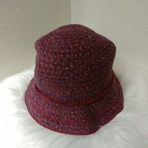 betmar | Accessories | Betmar Red Tweed Bucket Hat | Poshmark